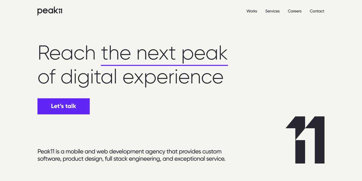 Peak11. Product Design and Custom Software Development